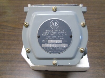 Allen Bradley 808-E1 Zero Speed Switch | eBay