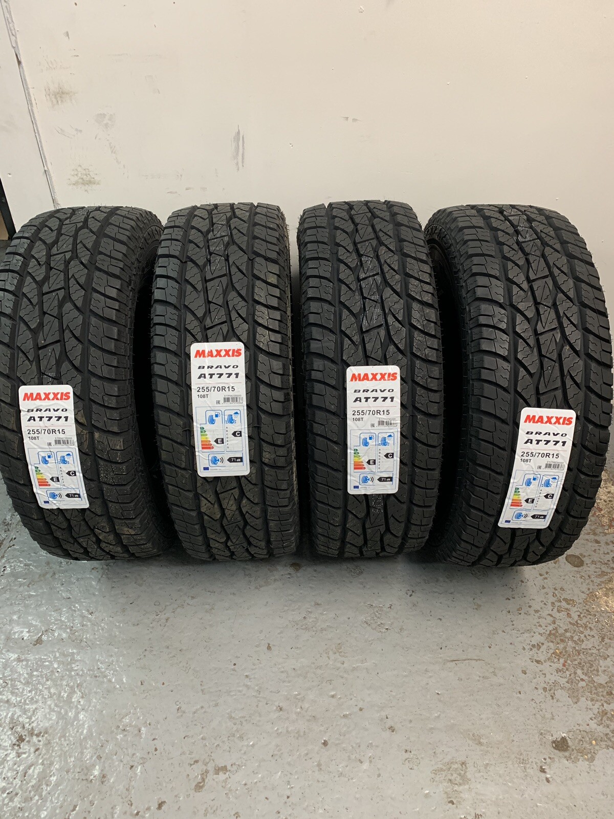 4 x 255/70 R15 Maxxis Bravo AT771 108T 255 70 15 (2557015) - FOUR TYRES ...