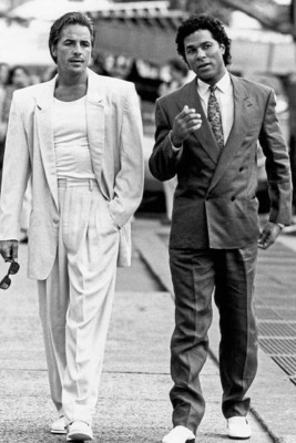 Don Johnson Philip Michael Thomas on Miami Vice 1985 Tv 4x6 Photo | eBay