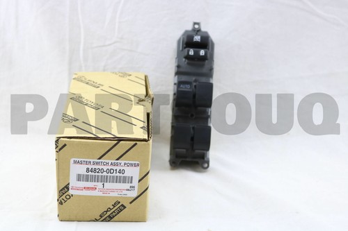 848200D140 Genuine Toyota MASTER SWITCH ASSY, POWER WINDOW REGULATOR ...