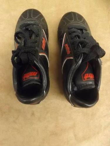 NEW NOS Mitre Titan Black Red Soccer Football Sport Cleats Shoes Youth ...