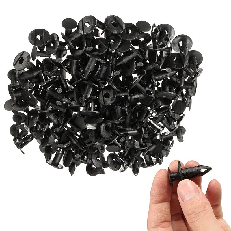 50* Automotive Plastic Push Pins Rivet Car Bumper Trim-Clips Fastener ...