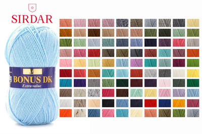 Sirdar Hayfield Bonus DK 100g Wool - All Colours - Knitting Crochet ...