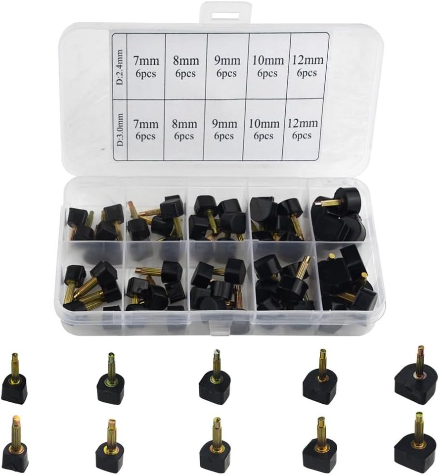 TOVOT 30 Pairs 5 Sizes High Heel Replacement Tips 60 Piece Assortment ...