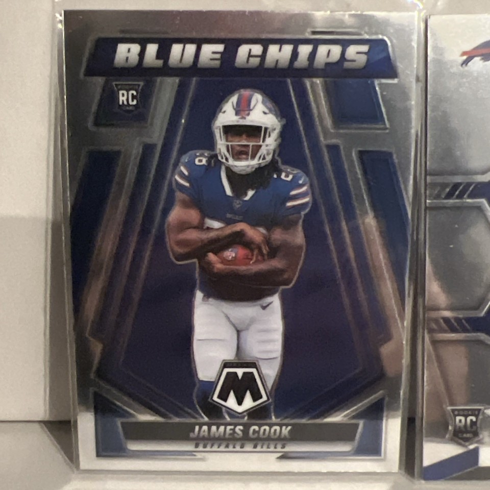 JAMES COOK 2022 MOSAIC BLUE CHIPS ROOKIE FOOTBALL BUFFALO BILLS RC ...
