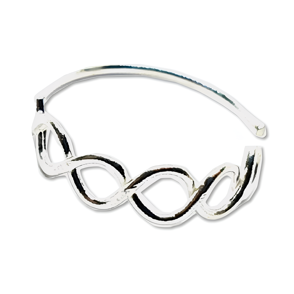 Nose Ring Infinity Twist Knot 10mm Gauge 925 Sterling Silver Piercing ...