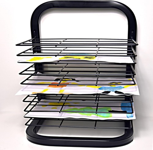 Art Drying Rack | Mobile Metal Art Storage Rack with Removable Shelves ...