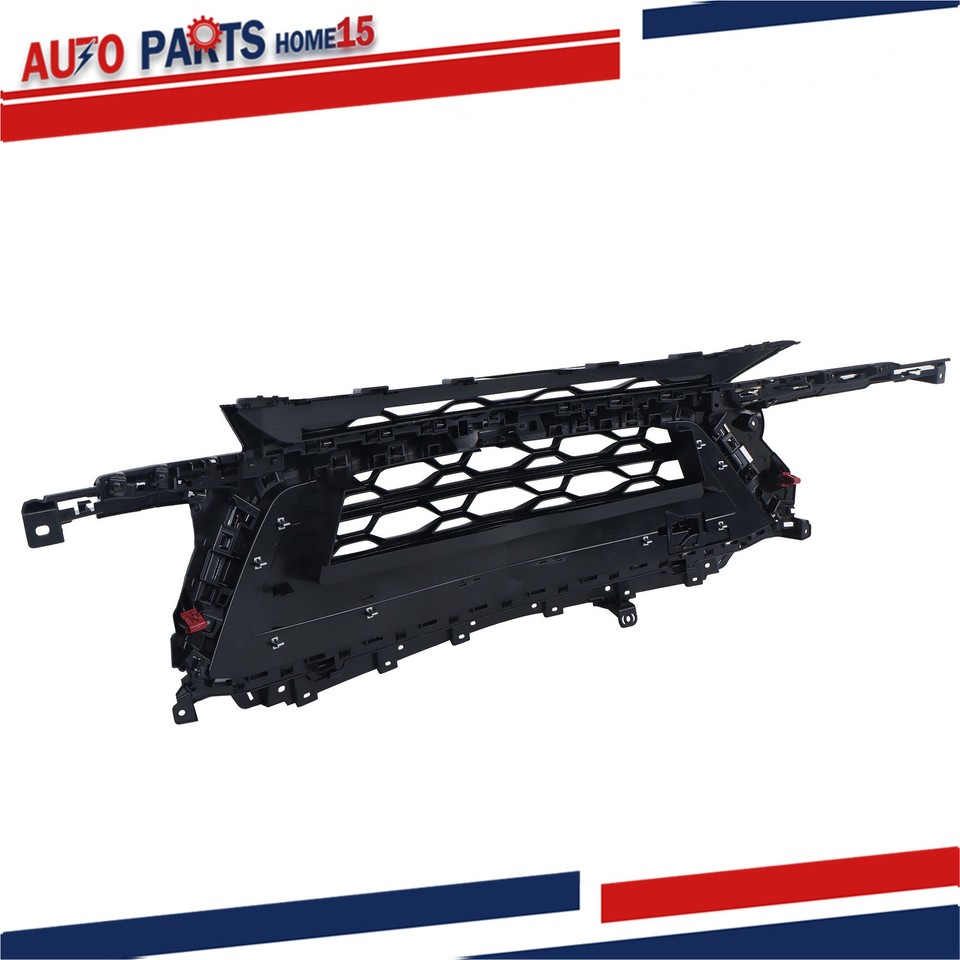 Black+Chrome Molding Trim Front Upper Grille For Chevrolet Blazer LT 23 ...