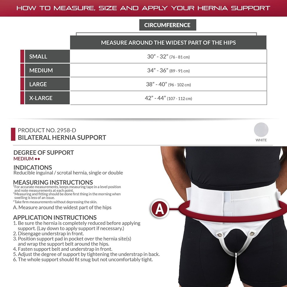 OTC Bilateral Hernia Support, X-large | eBay