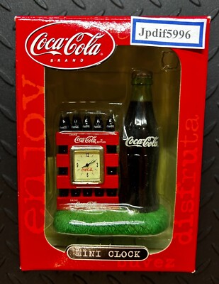 Coca Cola Collectible Mini Clock Coke Bottles New | eBay