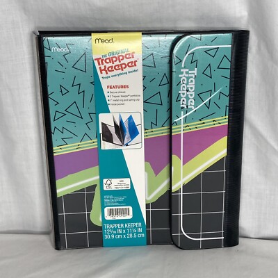 Mead 2021 Trapper Keeper Binder Funky Geometric Shapes Retro Vintage ...