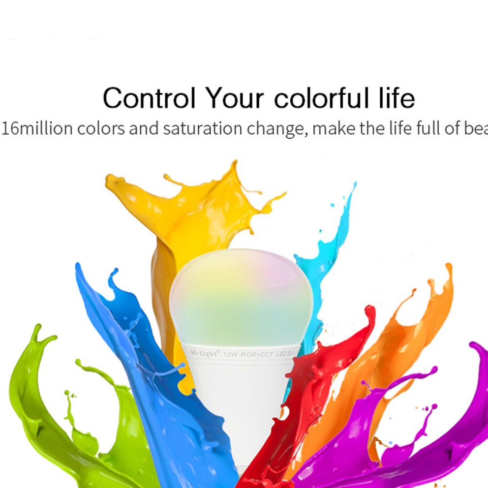 MiLight MIBOXER 2.4G GU10 E14 E27 CCT RGB+CCT Smart Led Bulb Lamp light ...