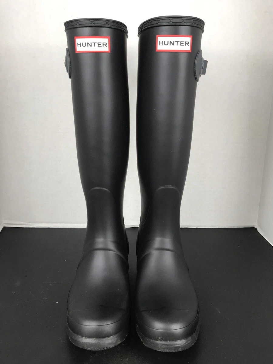 Matte Black Hunter Rain Boots