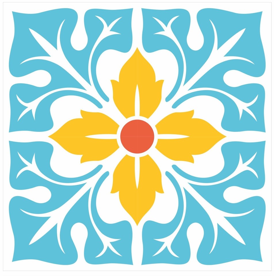 Tile Stickers Mosaic 100mm x 100mm / 4 Inch Kitchen Bathroom Pack Of 24 ...