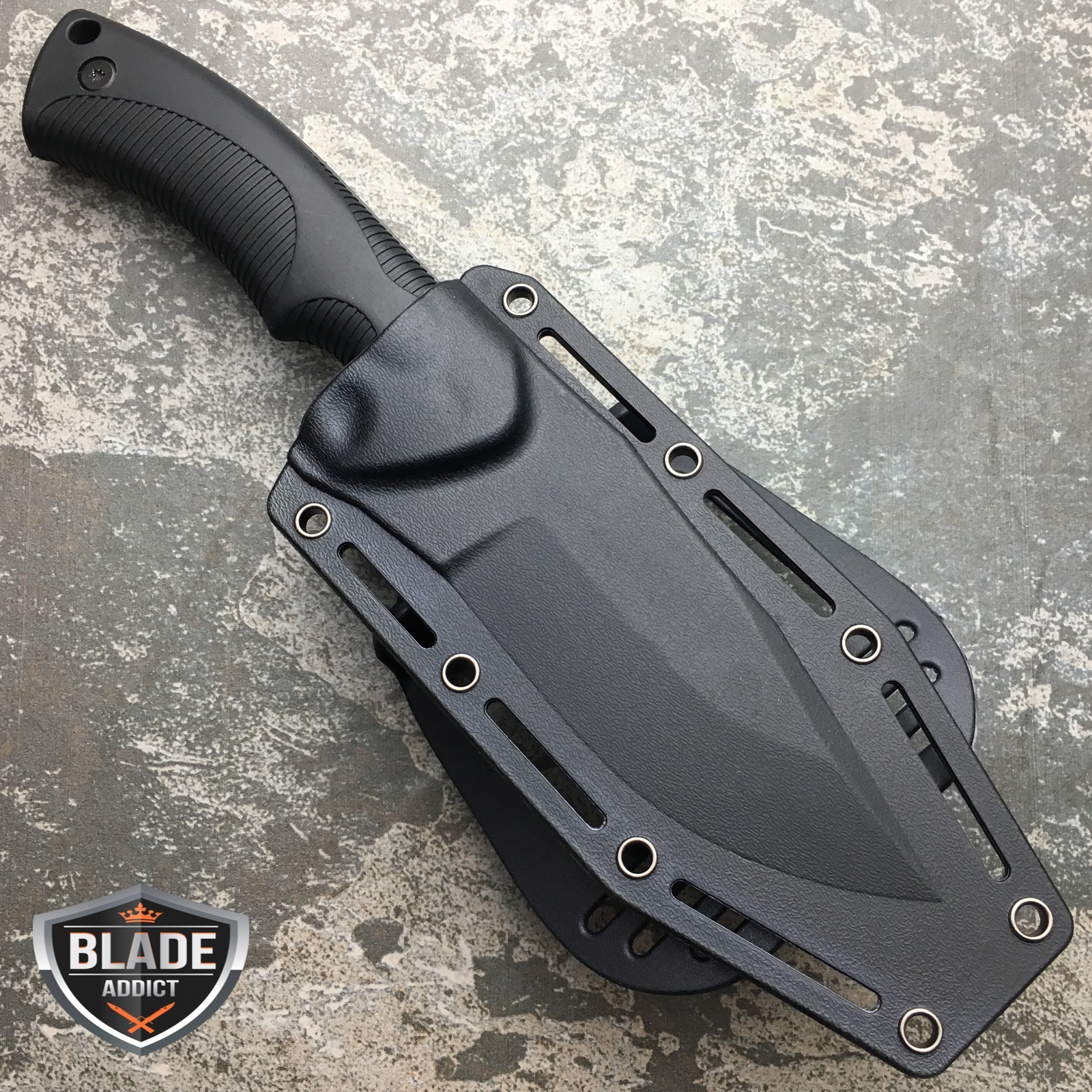 2 PC TACTICAL SURVIVAL Hunting MILITARY Fixed Blade Skinner Skinning ...