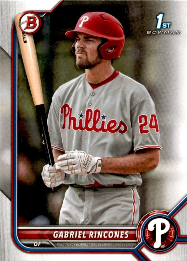 2022 Bowman Draft Baseball Gabriel Rincones Rookie Philadelphia ...