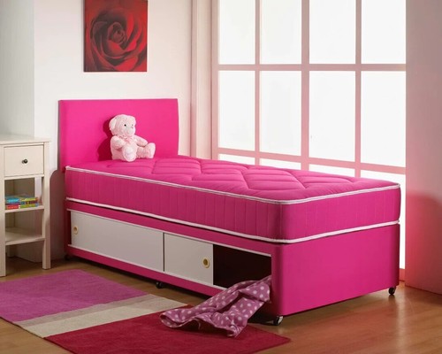 Pink Barbie 3FT Single Box Room Home House Girls Divan Storage Bed and ...