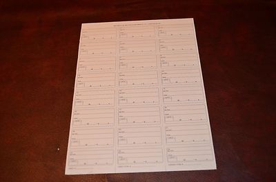 10 sheets Auction Clerking Tickets Receipts Auctioneer 240 Tickets ...