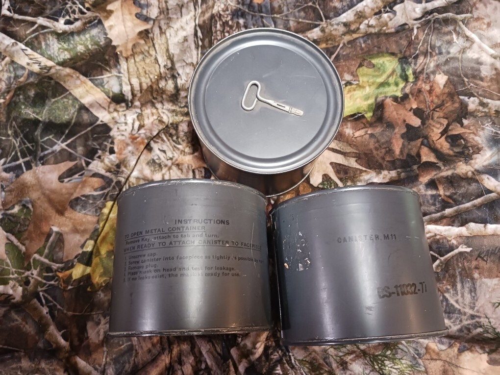 M11 60mm Gas Mask Filter LOT of 3 | eBay