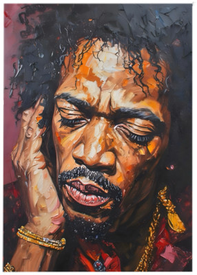 JIMI HENDRIX * Custom ACEO * Fun Novelty * MUSIC ARTIST * Art Card ...