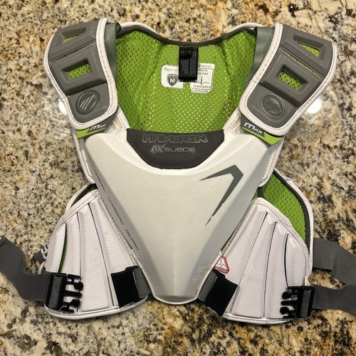 NWT Maverick Adult medium Lacrosse Chest Pad External Kardiac Guard Max ...