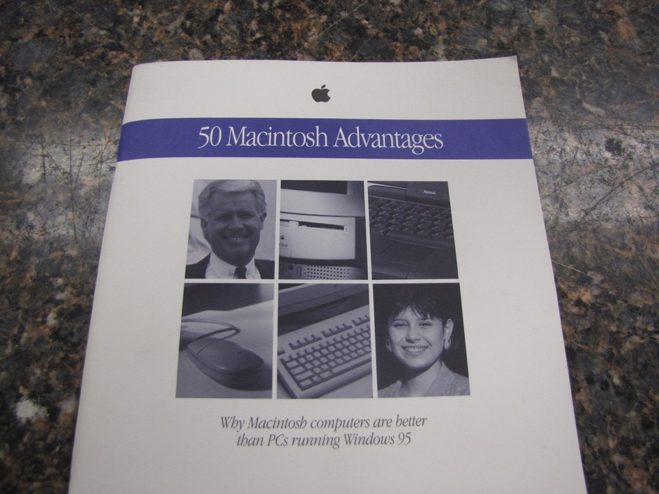 Vintage 1996 Apple Computer "50 Macintosh Advantages" Promotional Ad ...
