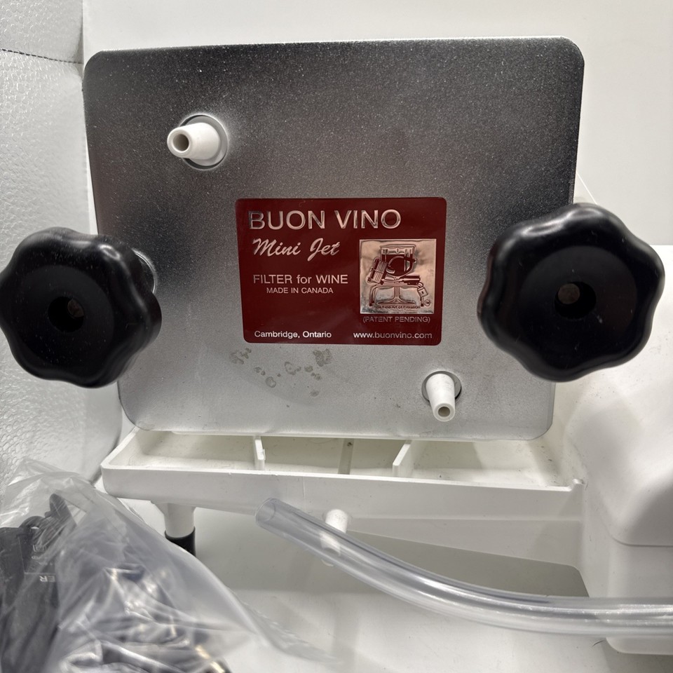 Buon Vino Mini Jet Wine Filtering Machine! MiniJet Winemaking Filter ...