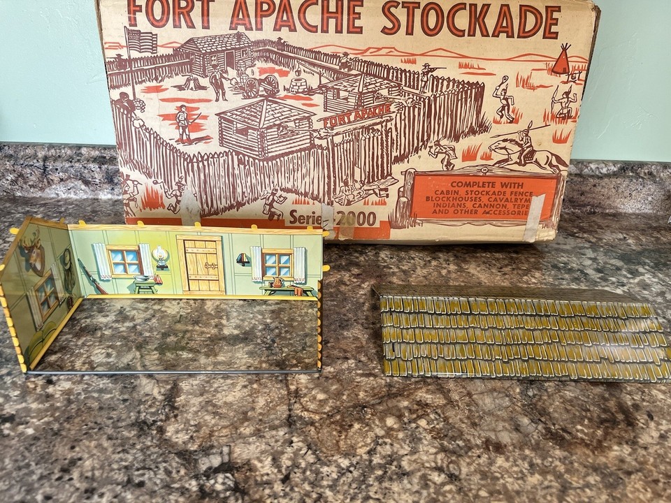 Vintage Marx Fort Apache Stockade Set Series 2000 #3660 w/ Box ...