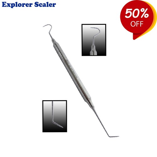 Dental Hand Explorer Scaler Hollow Ortho Scalers / Explorers Dentistry ...