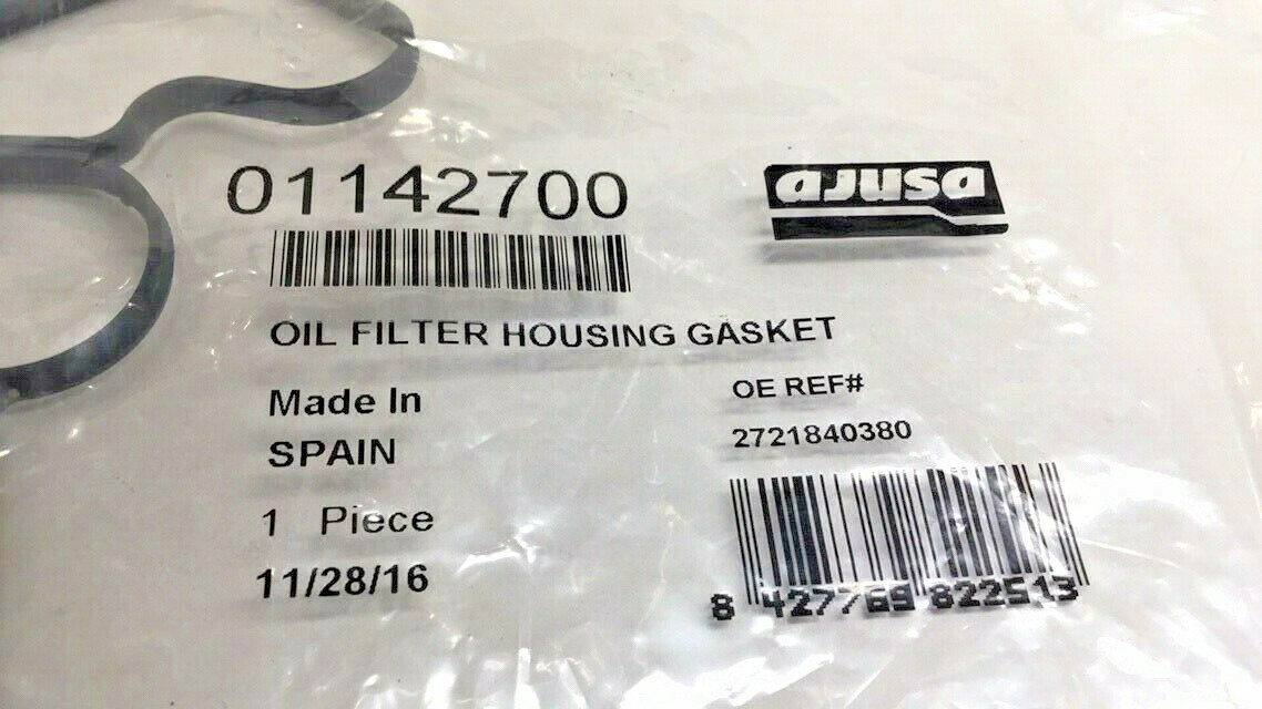 AJUSA 01142700 Gasket Oil Filter Housing 2721840380 | eBay