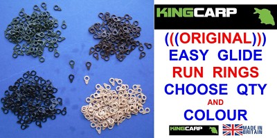 KING CARP FISHING CAMO RUN RINGS EASY GLIDE RUNNING RIG LINE LINKS ...