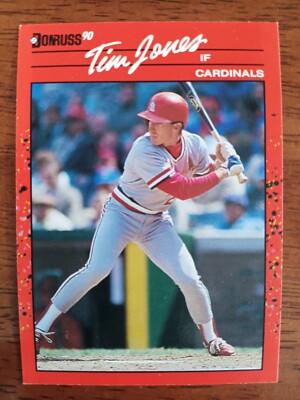TIM JONES ST. LOUIS CARDINALS 1990 DONRUSS BASEBALL CARD #686 | eBay