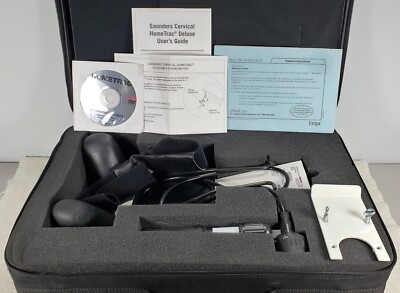 Saunders Cervical Hometrac Deluxe Home Traction Device Spine Neck Pump ...