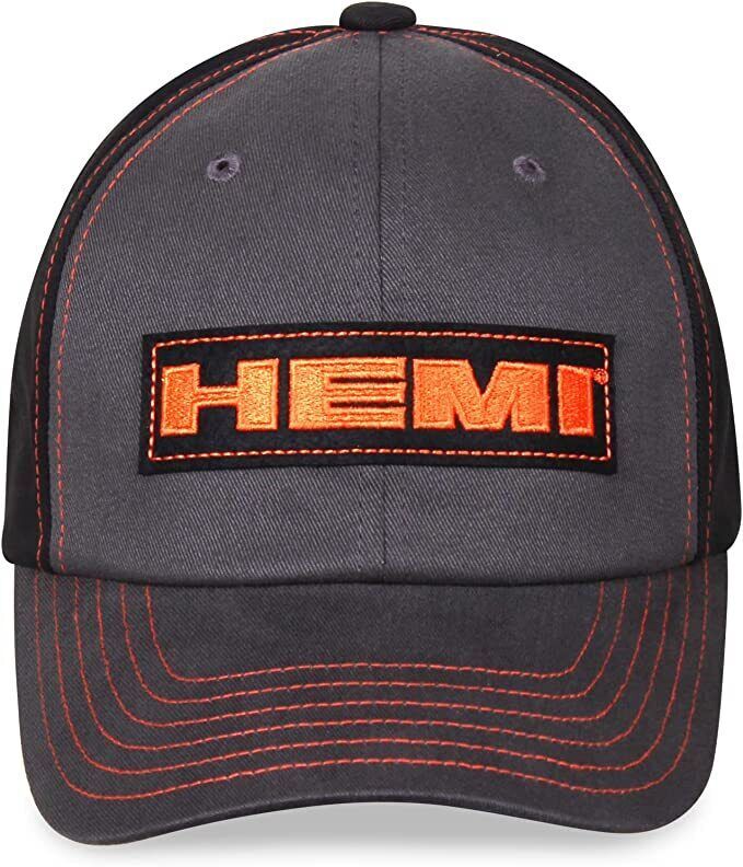 Hemi Embroidered Logo Baseball Cap Car Racing Hat Black Gray Officially ...