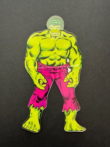 Vintage 1978 Hero-Stickers Incredible Hulk Vinyl Sticker Rare | eBay