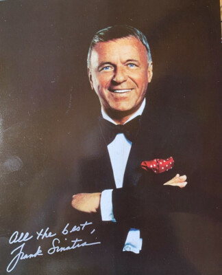 FRANK SINATRA SIGNED PHOTO AUTOGRAPH RAT PACK ORIGINAL SIGNATURE 8X10 ...