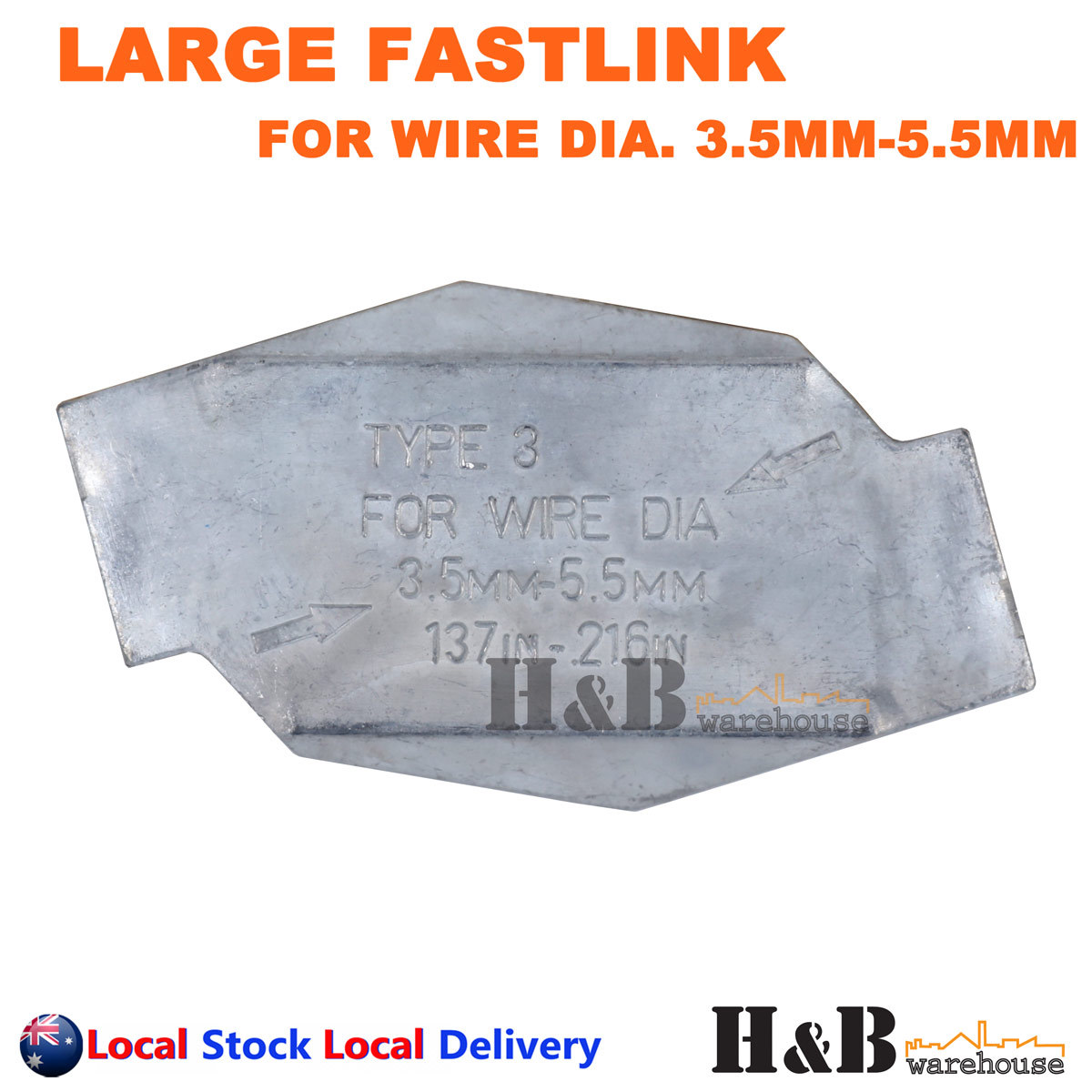 50X Large Fastlink Fence Fencing Wire Joiners compatible with GRIPPLE ...