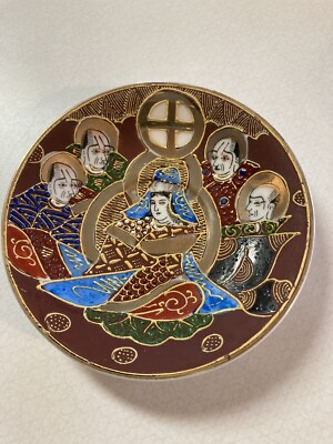 Occupied Japan Rare Satsuma Goddess & Immortals Saucer/bowl, hand ...