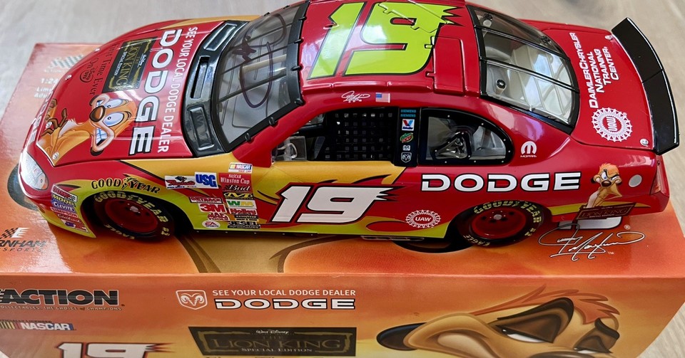 Signed Jeremy Mayfield 2003 1/24 Action Lion King Dodge | eBay
