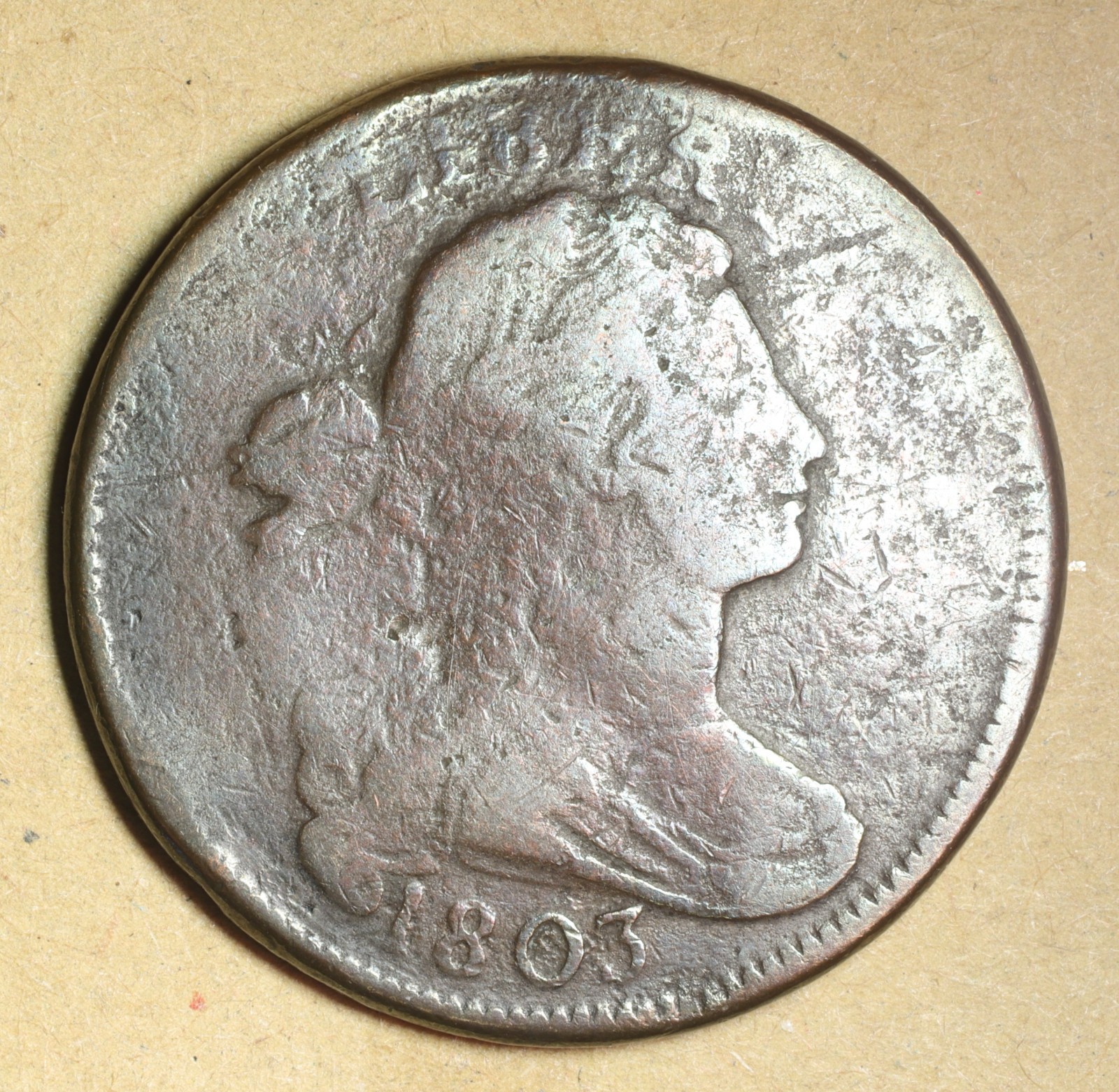 1803 Large Cent Nice Chocolate Brown Circulated No Reserve | eBay