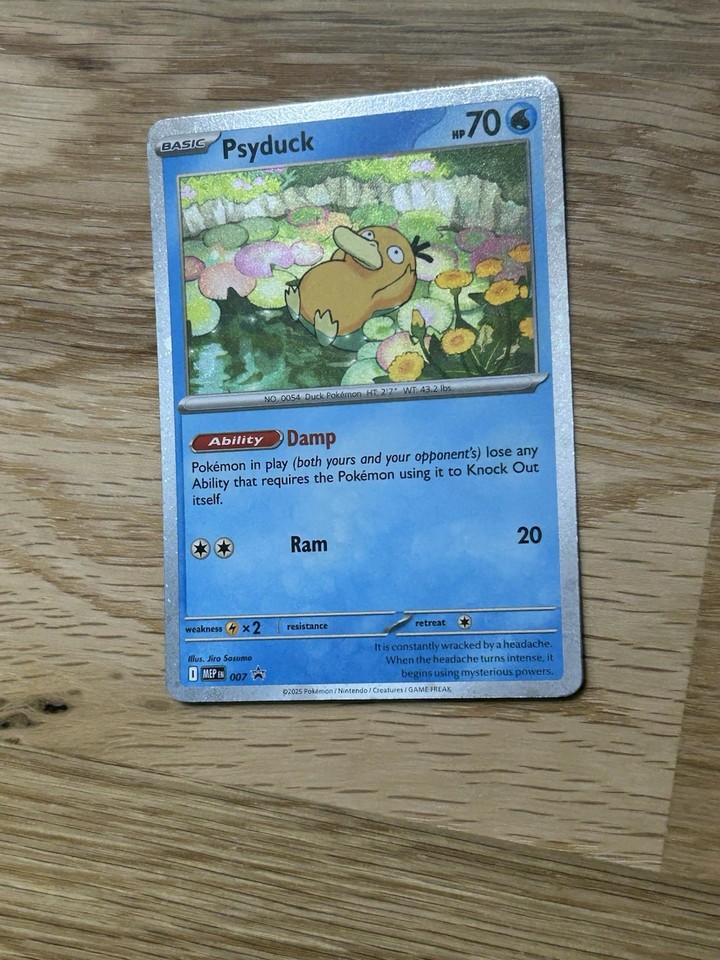 Pokémon TCG Psyduck MEP 007 Mega Evolution Pokemon Blister Promo In ...
