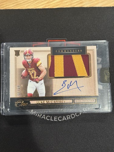 LUKE MCCAFFREY 2024 PANINI ONE RPA ROOKIE PATCH ON CARD AUTO /25 | eBay