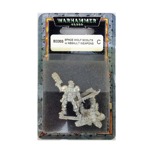 GW 40k Space Marines Space Wolves Scouts w/Assault Weapons (2000 Ed ...