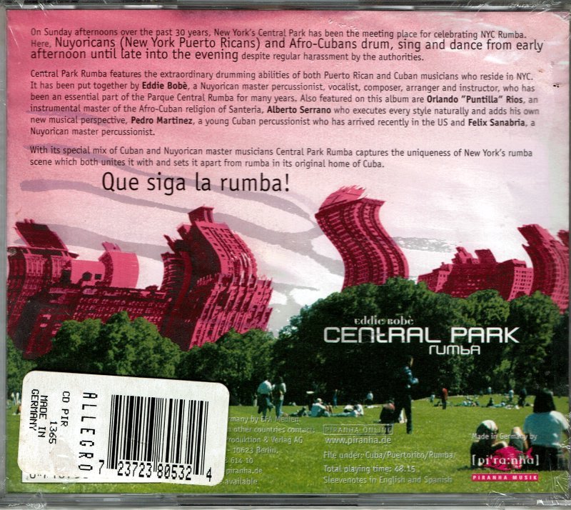 Eddie Bobe Central Park Rumba BRAND NEW SEALED CD | eBay