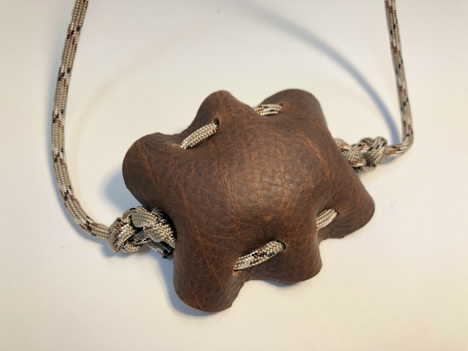 Golf Ball Thrower Paracord & Leather Shepherd Sling made by David The ...