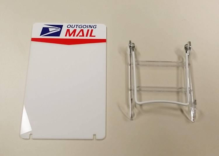 Outgoing Mail Sign Decal mail Holder. USPS pick up sign | eBay