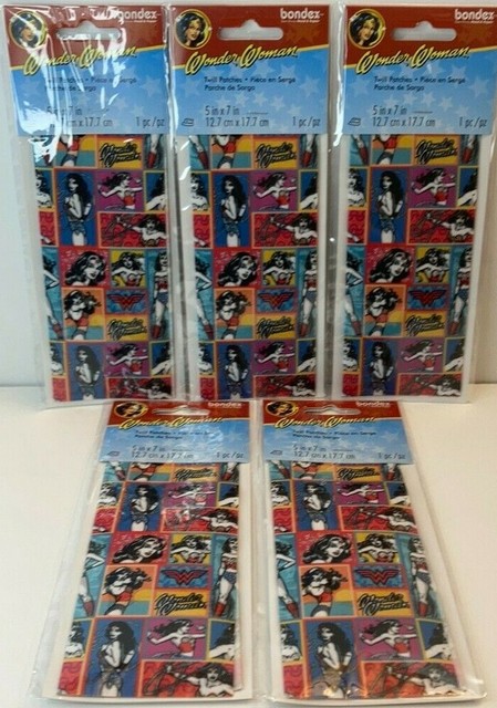 BONDEX WONDER WOMAN TWILL IRON ON PATCH (5" X 7") - REPAIR - CARTOON ...
