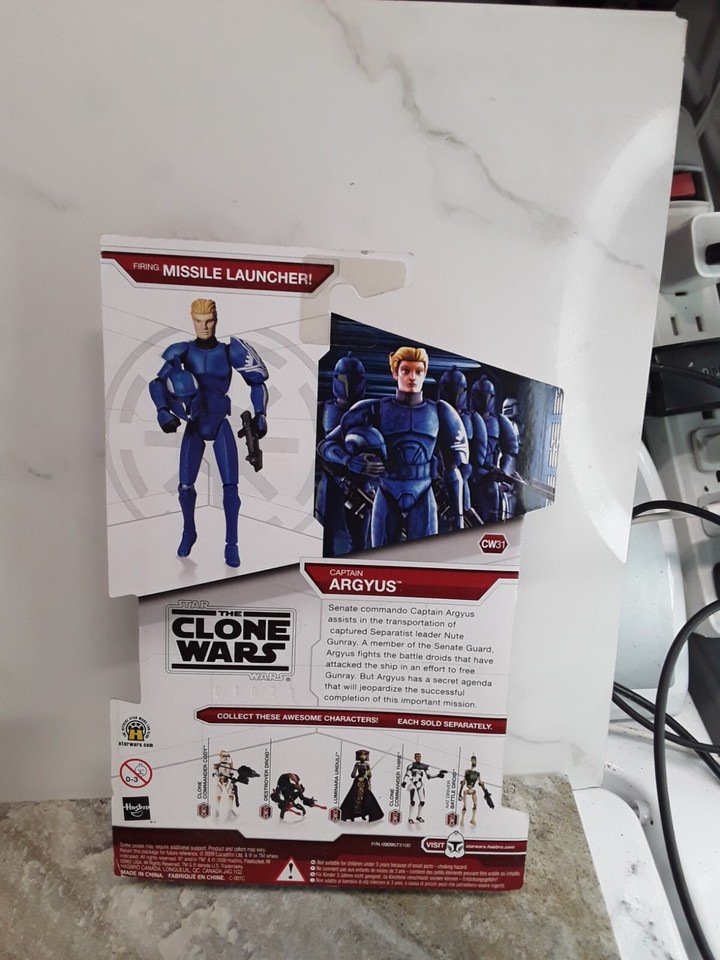 STAR WARS The Clone Wars Collection_CAPTAIN ARGYUS 3.75" action figure ...