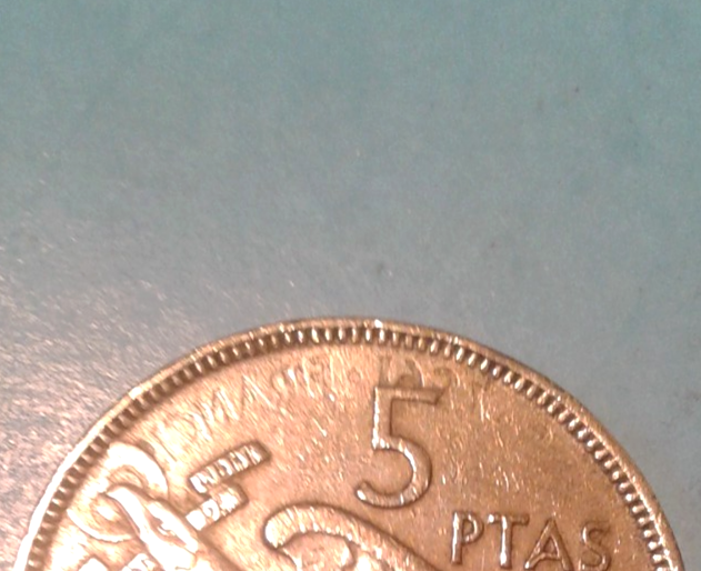Spain Error 5 Ptas coin 1957. | eBay