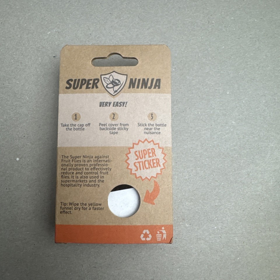 Super Ninja Fruit Fly Trap Highly Effective Safe | eBay UK